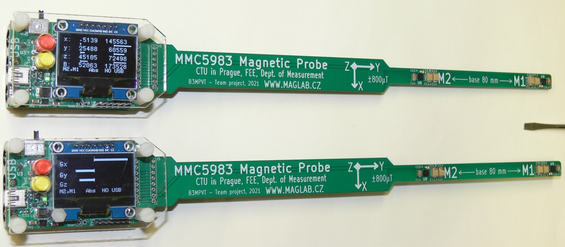 Magnetic Field Probe with MMC5983 – MAGLAB